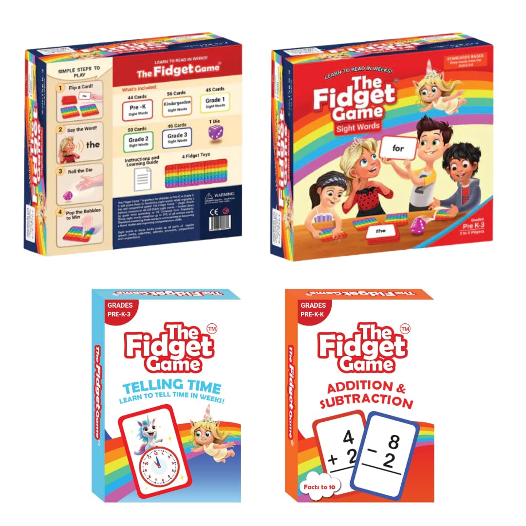 Snapklik.com : The Fidget Game Grade 1 And 2 Learning Bundle - Learn To ...