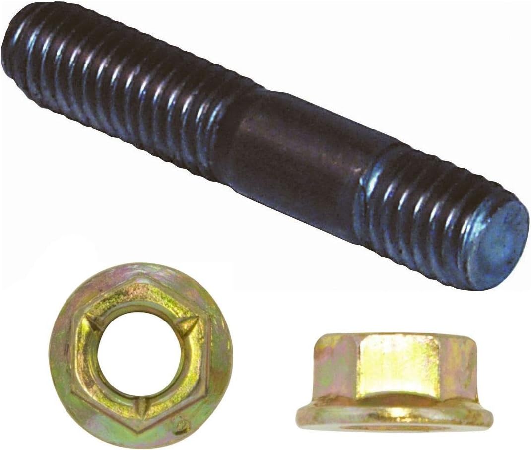 Manifold Studs M10 x 37 X 1.25Mm Fine Pitch + Flanged Tri-Loc Nut x 5 ...