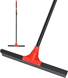 Amazon.com: DALIPER Floor Squeegee with 18'' Silicone Rubber Scraper Head and 58'' Long ...