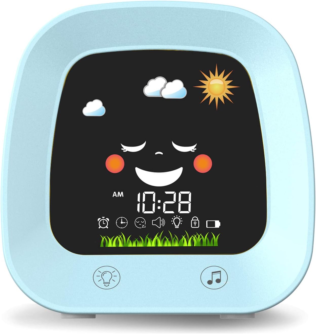 Amazon.com: BUTTING Kids Alarm Clock, Toddler Sleep Training Clock with ...