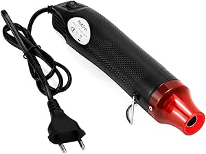 QWORK® Mini Heißluftpistole 220V 300W, Handheld heißluftföhn, für Schrumpfschläuche, Prägen ...
