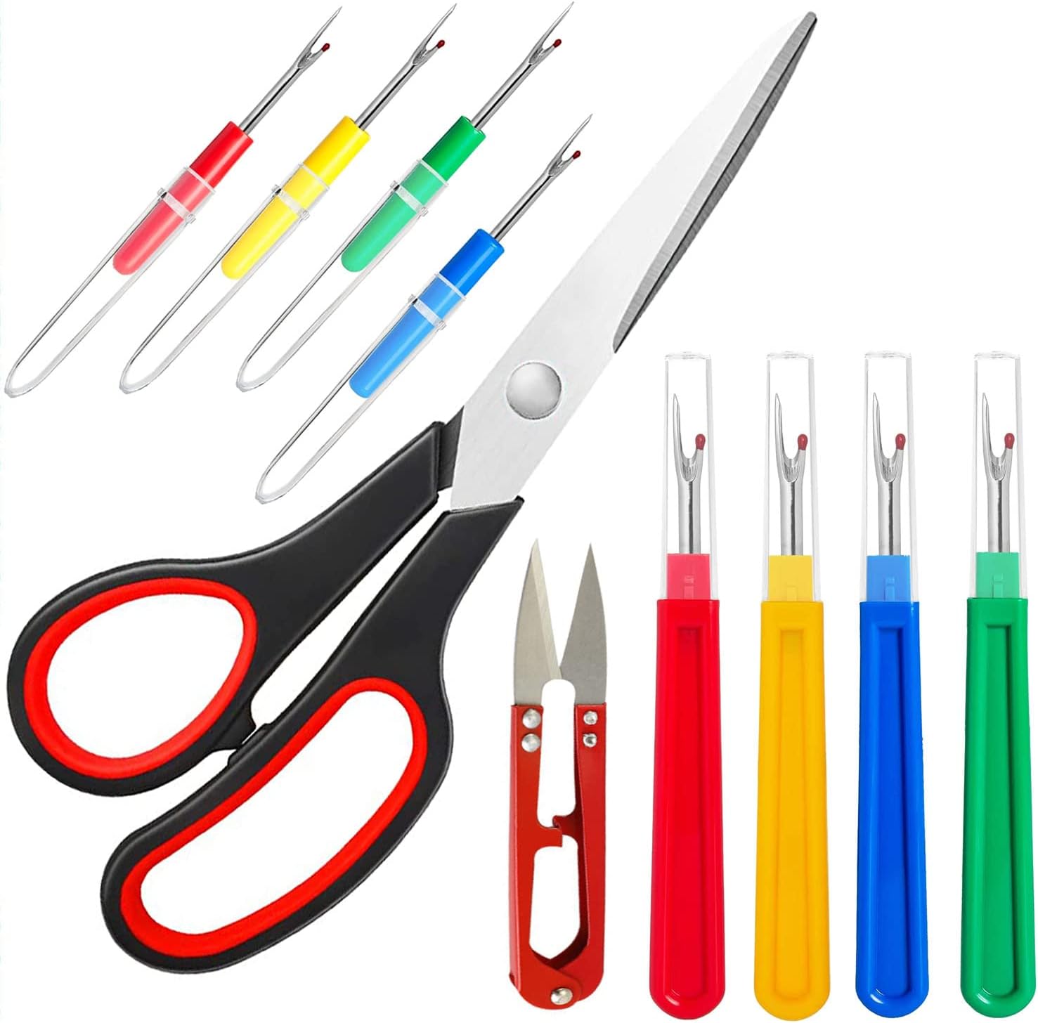 Amazon.com: 10 Pcs Sewing Seam Rippers, 4 Big and 4 Small Handy Stitch ...