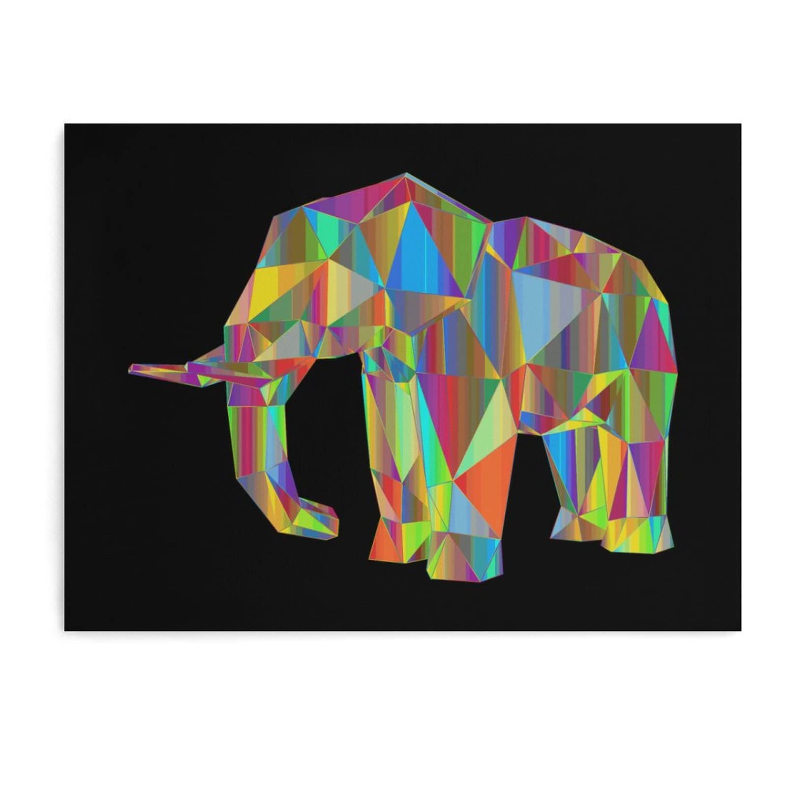 Geometric Elephant Drawing