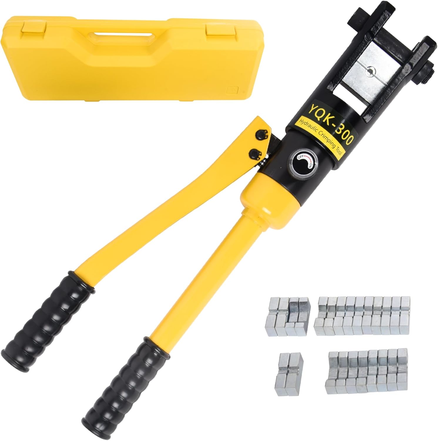 VAIDPRO 16 Ton Hydraulic Crimping Tool, Range 9 AWG to 600 MCM ...