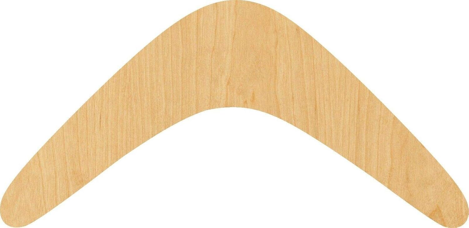 Amazon.com: Boomerang #0126 Laser Cut Out Wood Shape Craft Supply ...
