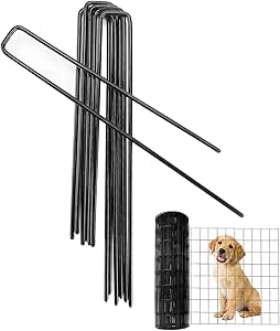 Amazon.com: Wire Fence Stakes - 8 Pack 9.8in Durable Iron Stakes for ...