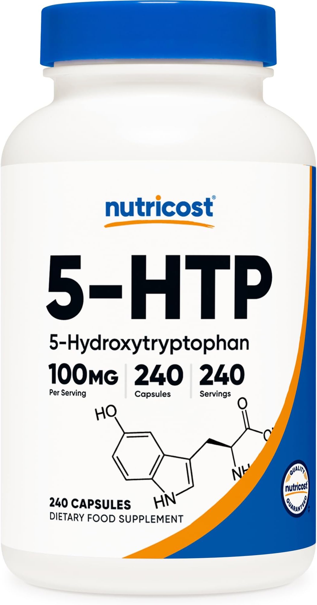 Amazon.com: Nutricost 5-HTP 100mg, 240 Vegetarian Capsules (5 ...