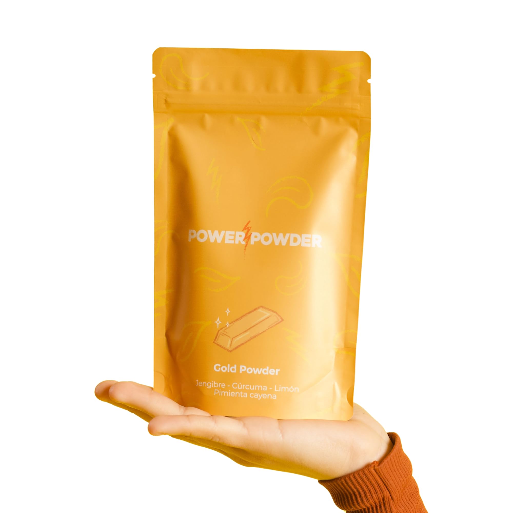 GOLD POWDER BY Power Powder | Shot en polvo de jengibre, curcuma ...