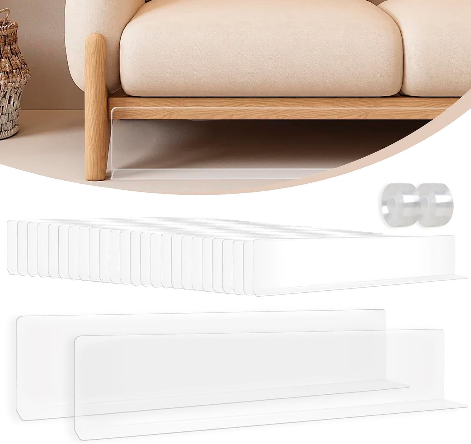 Amazon.com: Under Couch Bed Blocker - 25 Packs Heightened Under Bed Toy ...