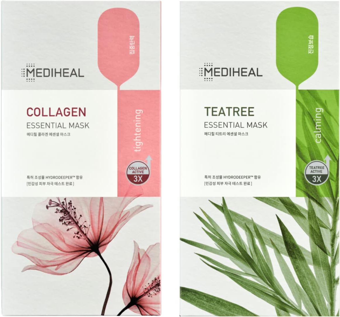 Amazon.com : Collagen Essence Full Face Mask 10 Pieces : Facial Masks ...