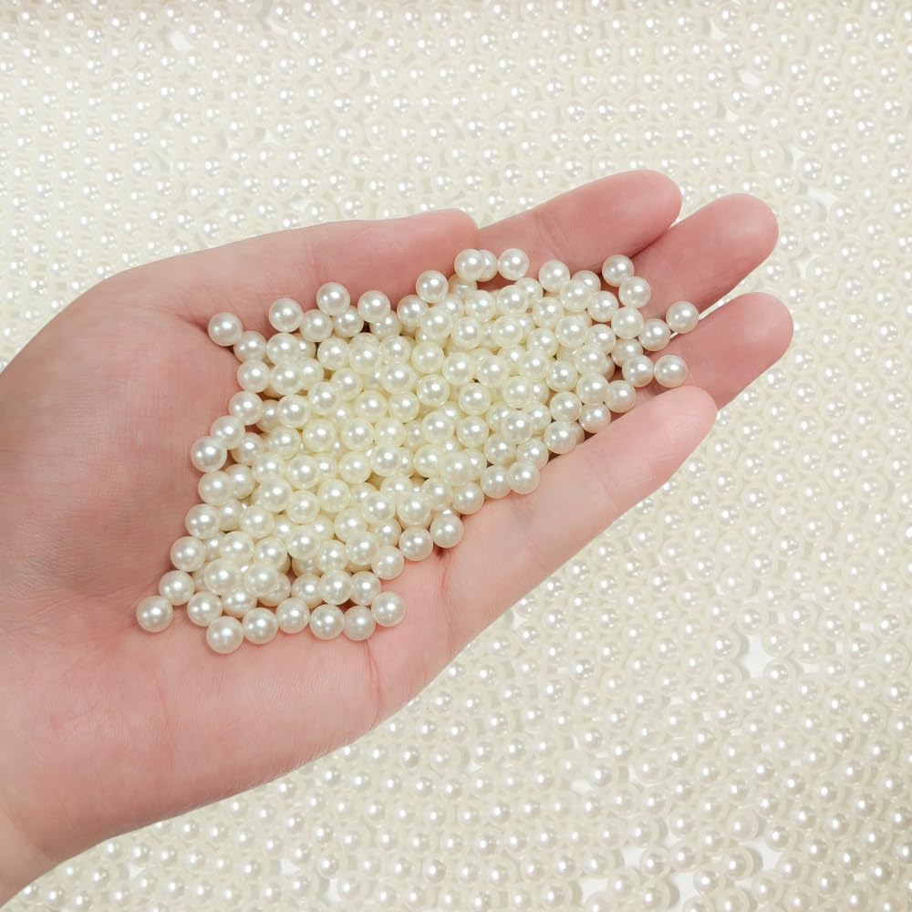 Amazon.com: Craft Pearls Small Holeless Faux Pearls, ABS Plastic Beads ...