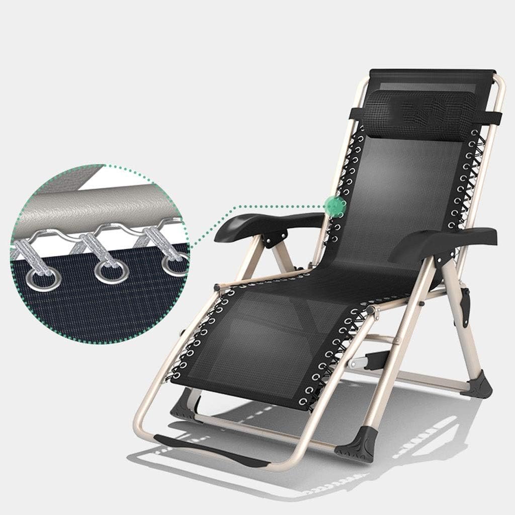Amazon.com: GJZM Heavy Duty Sun Lounger, Patio Foldable Adjustable ...