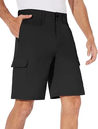 Amazon.com: PULI Men Summer Shorts Relaxed Fit Stretch Hiking Cargo ...