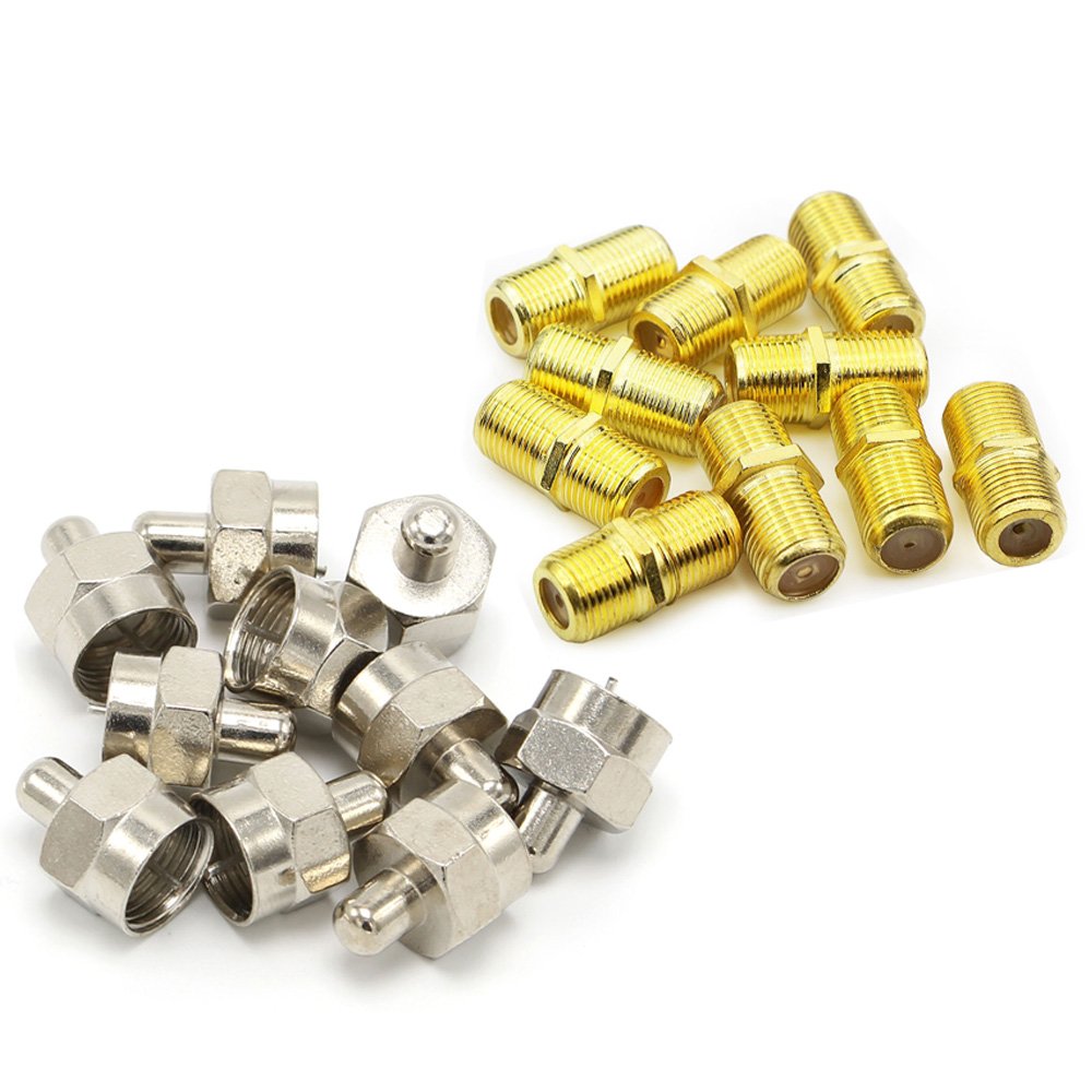 Amazon.com: Mumaxun 10pcs RG58 RG59 RG6 Coupler F-Type Female to Female ...