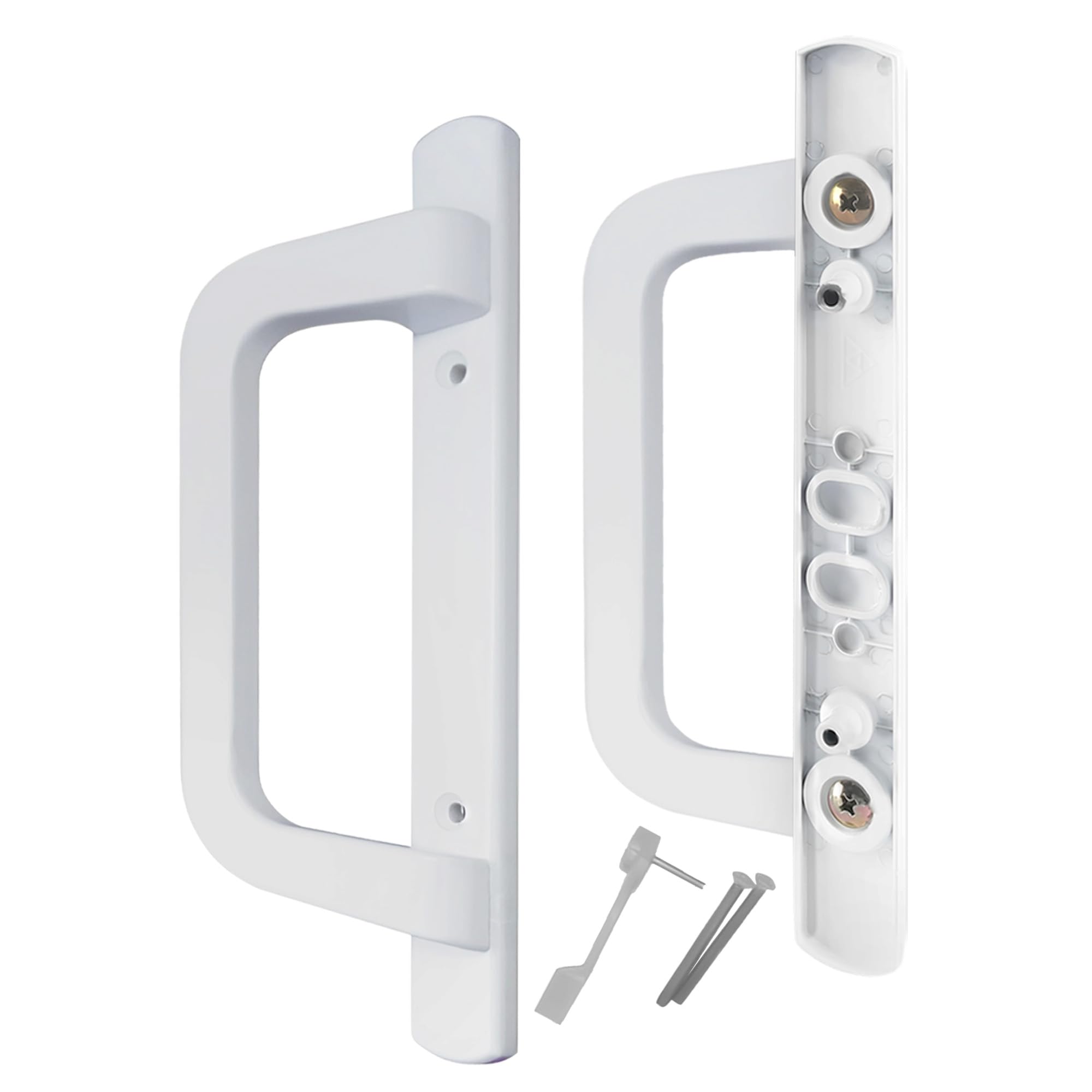 Amazon.com: 8.5" PGT White Sliding Patio Glass Door Handle Set ...