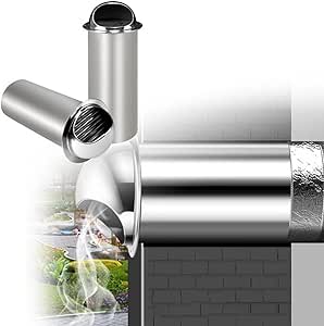 IkErna Outdoor Exhaust Vent Wall Vent Outlet Round Vent Cover,Soffit ...