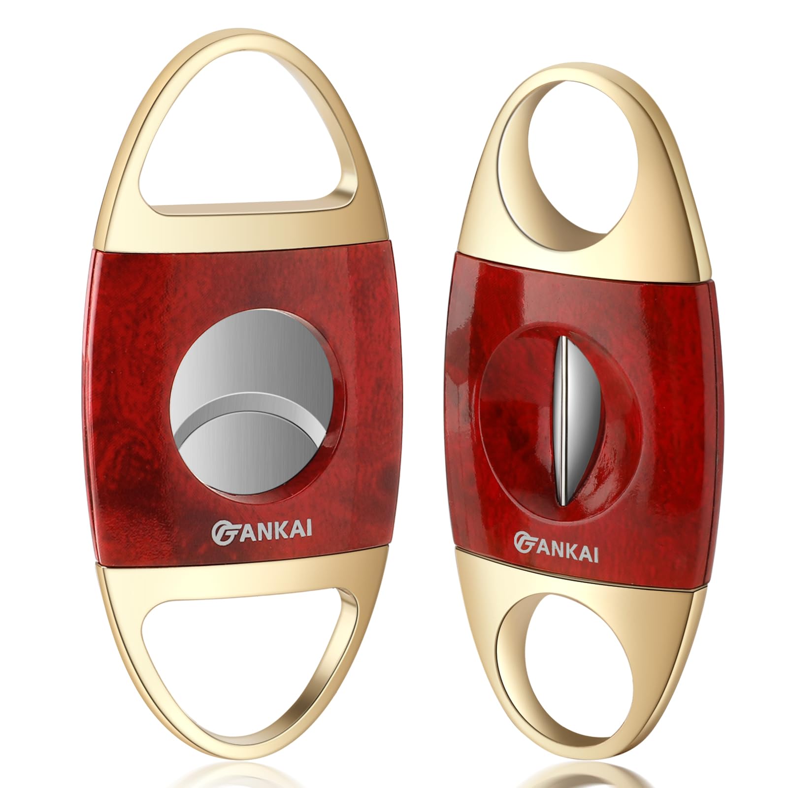 Amazon.com: FANKAI Cigar Cutter Set V Cutter Cigar Guillotine ...