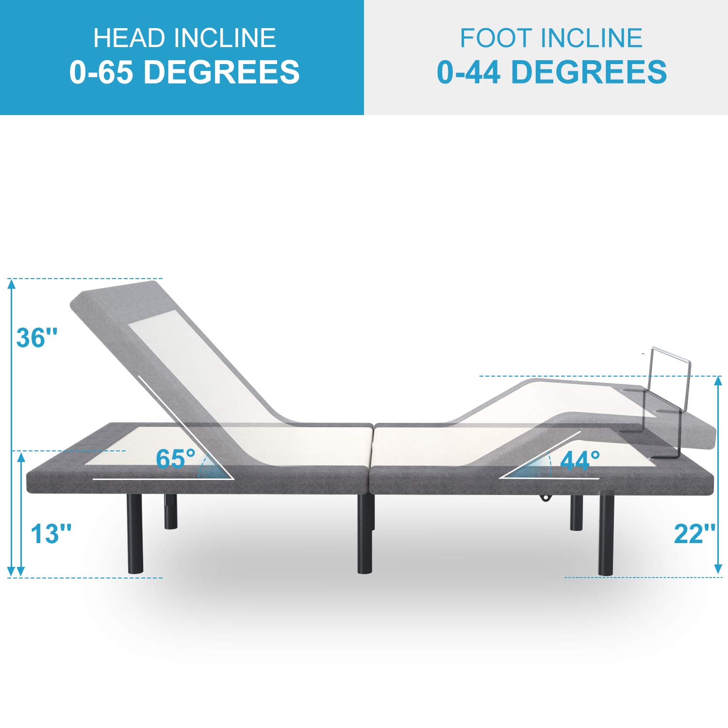SNODE Adjustable Bed Base Fra...B087454QWH | Encarguelo.com