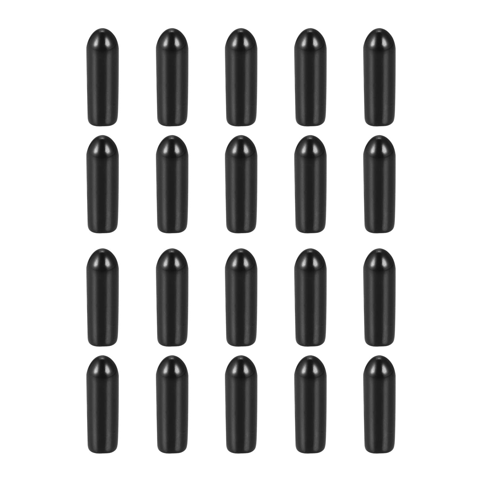 DMiotech 20 Pack 1/8"(3.5mm) ID Black Screw Thread Protectors Rubber ...