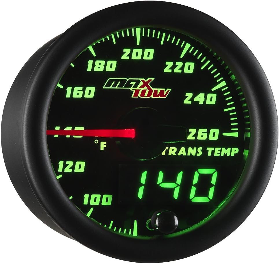 Amazon.com: MaxTow Double Vision 260F Transmission Temperature Gauge ...