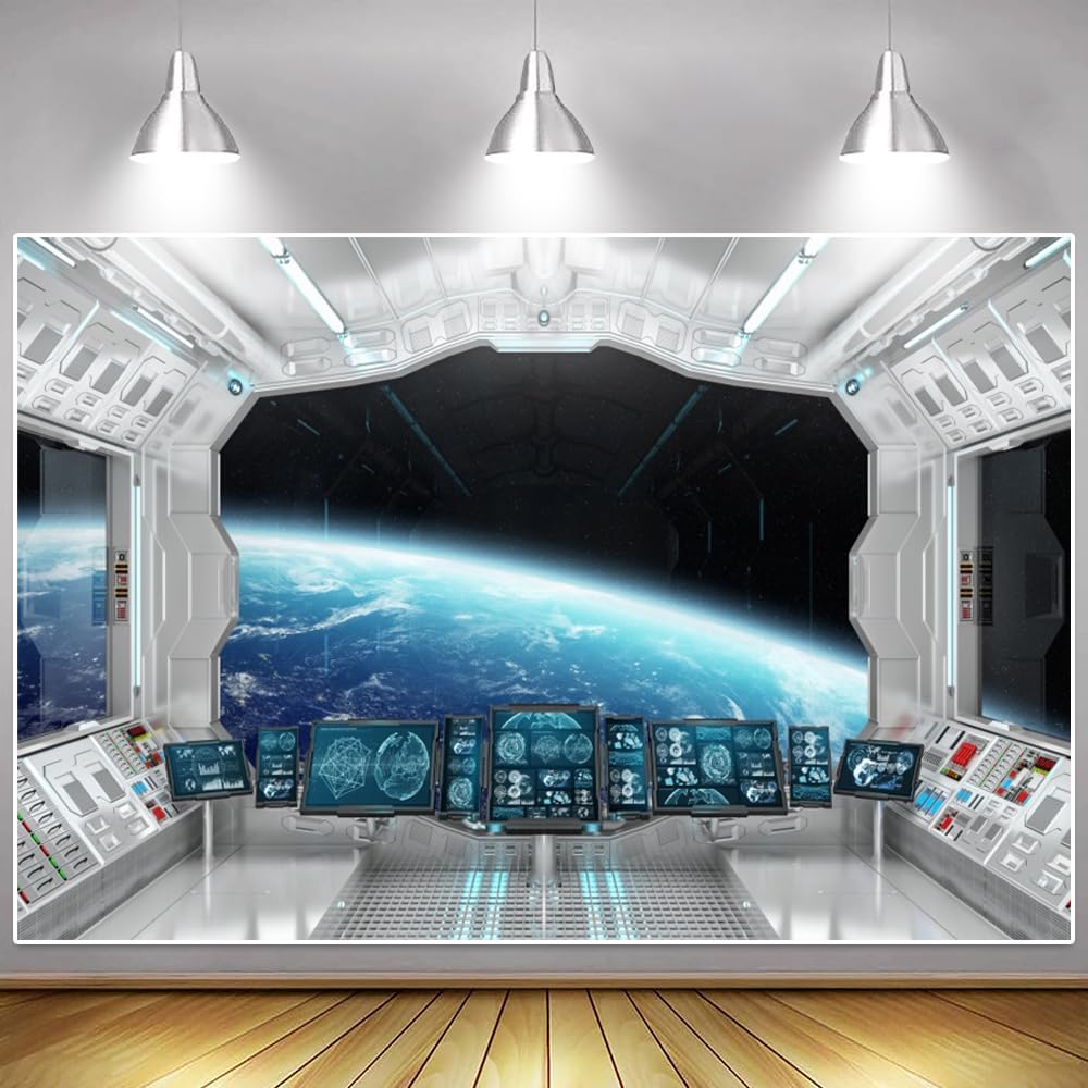 K Pop Demon Hunters Backdrop CHAIYA 7X5FT Spaceship Interior Background ...
