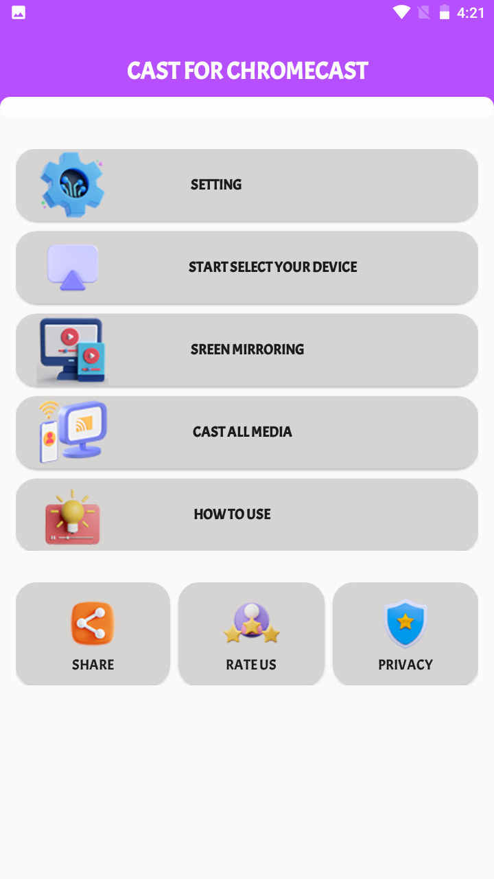 Cast for Chromecast : Screen Mirroring - App on Amazon Appstore