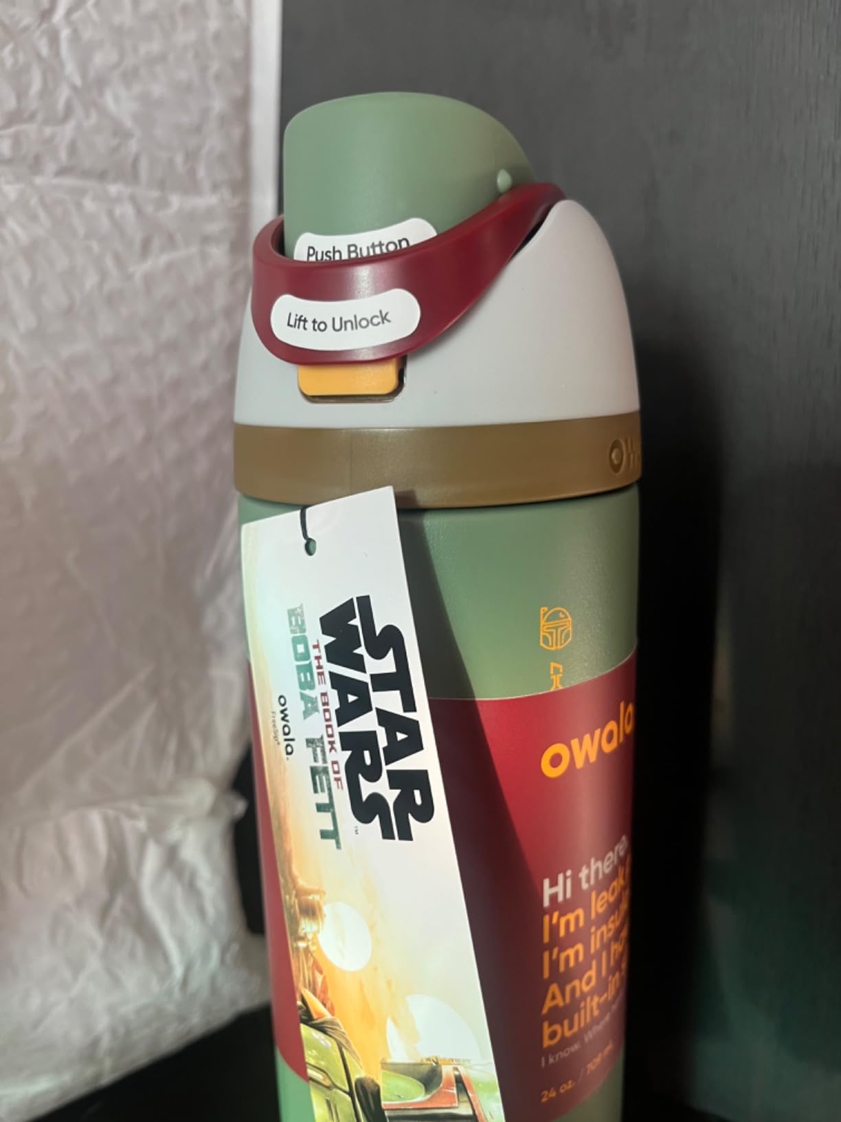 Owala Star Wars FreeSip Insulated Stainless Steel Water Bottle with ...