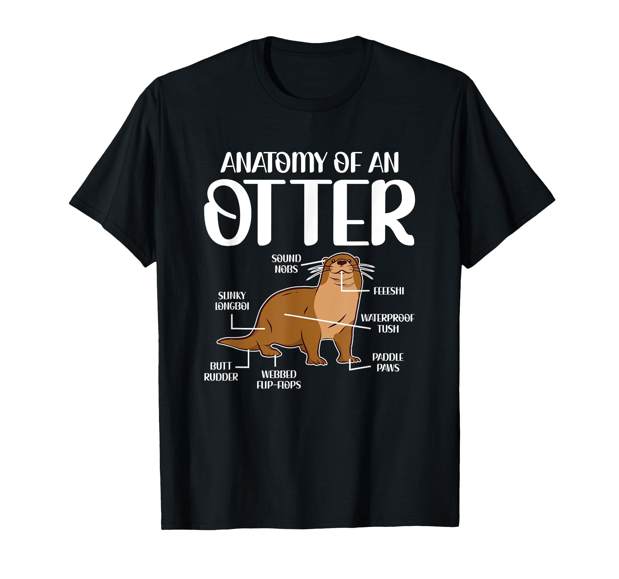 Amazon.com: Anatomy Of An Otter Funny Otter Lover Sea Otter Word Game T ...