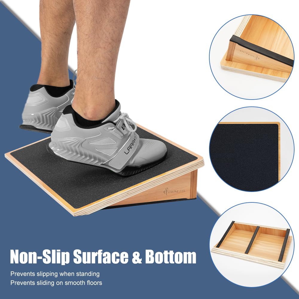 Snapklik.com : StrongTek Slant Board For Squats & Rehab, 17 Low-Angle ...
