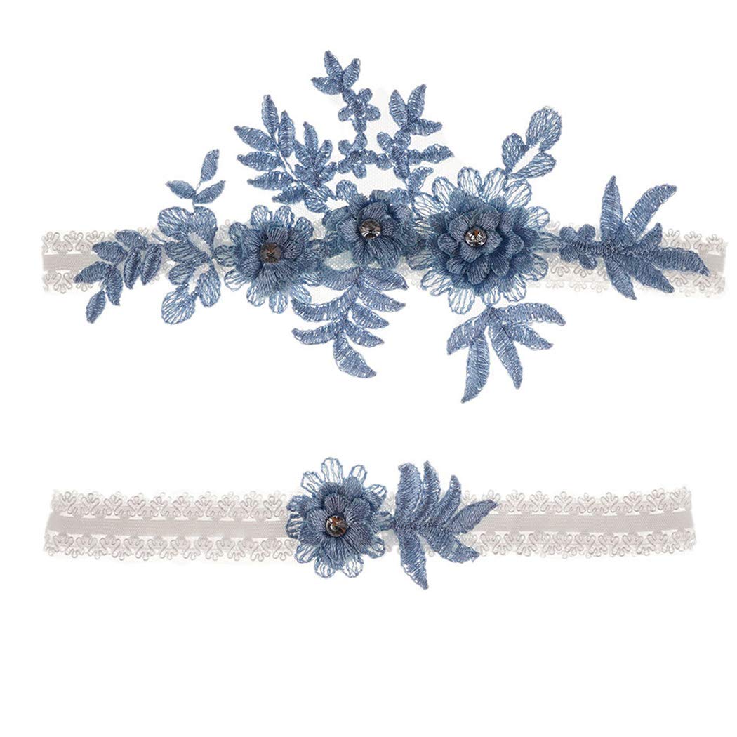 Wedding Garter Garters For Bride 2pcs/Set Wedding Bridal Lace Flower ...