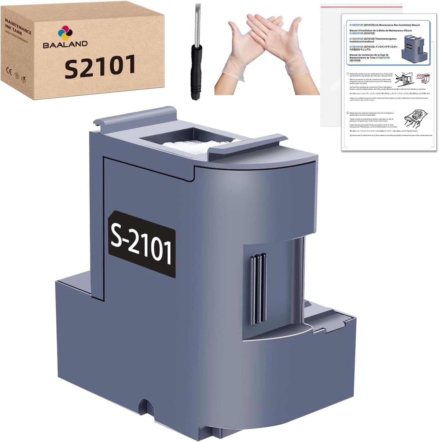 Amazon.com: C13S210125 Ink Maintenance Box S210125 SC23MB Waste Ink ...