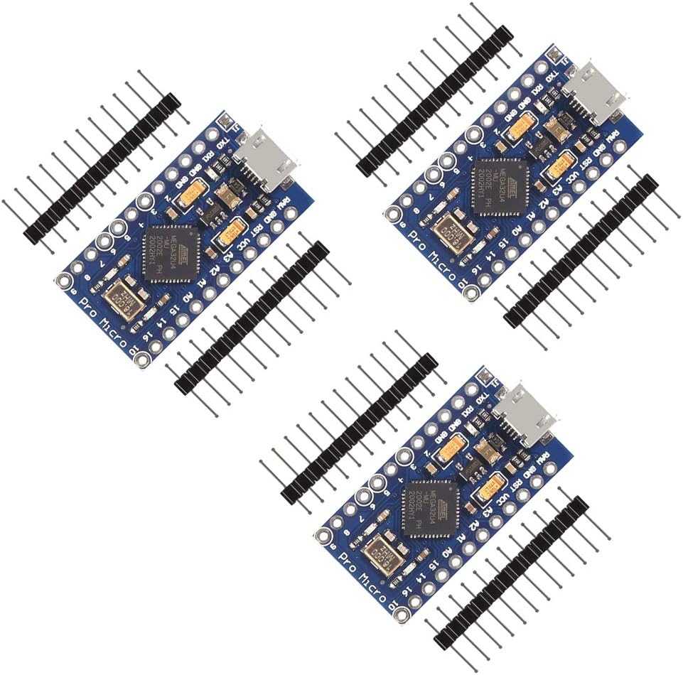 Amazon.com: ACEIRMC Pro Micro for Atmega32U4 5V 16MHz Bootloadered IDE ...