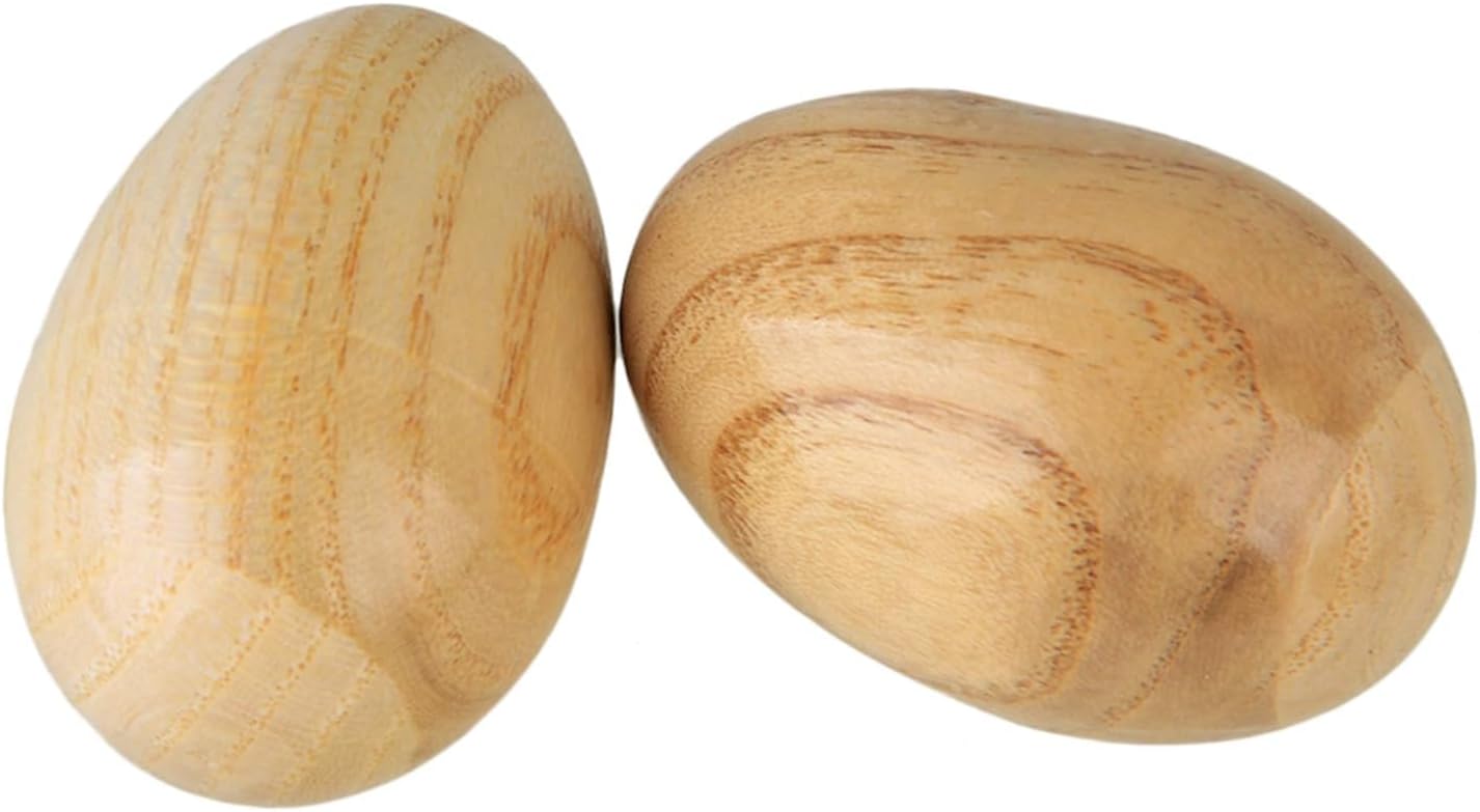 Amazon.com: Lovermusic Finish Percussion Wooden Egg-Shaped Shakers ...
