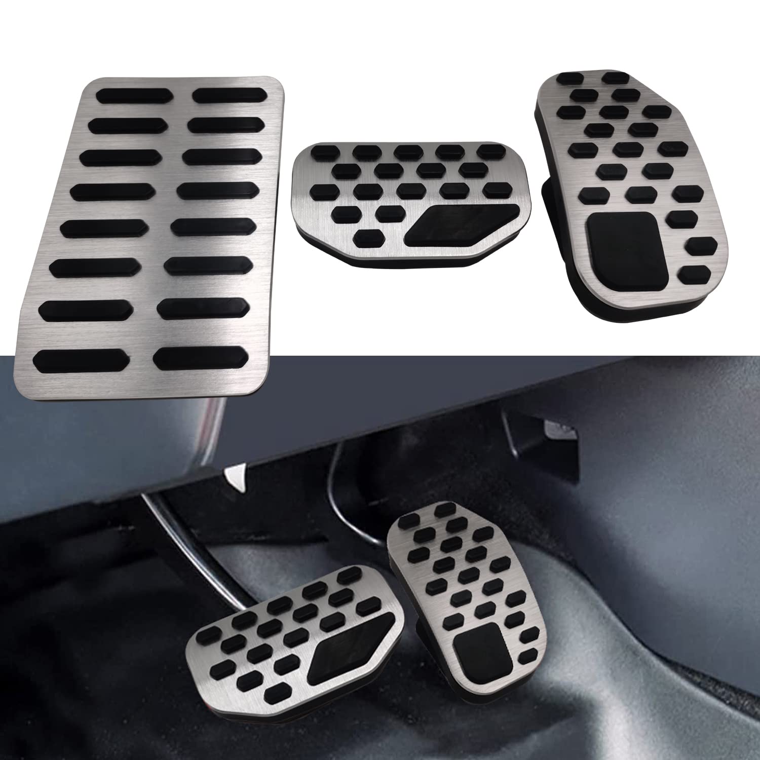 Snapklik.com : Rxmgf Aluminum Foot Rest Pedal Gas Pedal Cover Brake ...