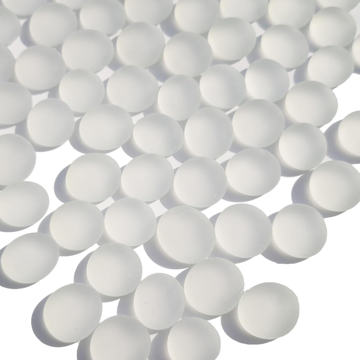 Amazon.com: QYGL Sea Glass Gems - 0.9 Lb White Frosted Flat Glass ...