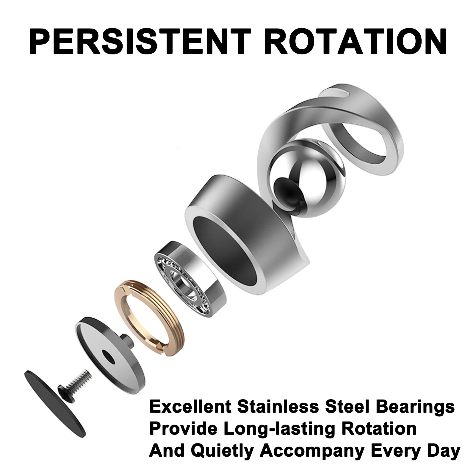 Suspended Gyroscope Desk Toy – Gravity Defying Kinetic Optical-Illusion ...