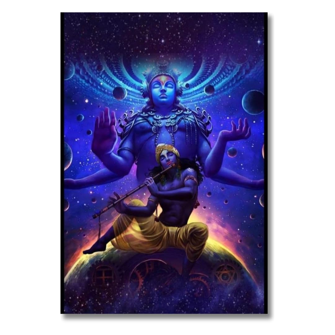 Vishu Ji | Hindu God Posters for Wall | A3 and A4 sizes | 400 GSM Paper | Gloss Lamination ...