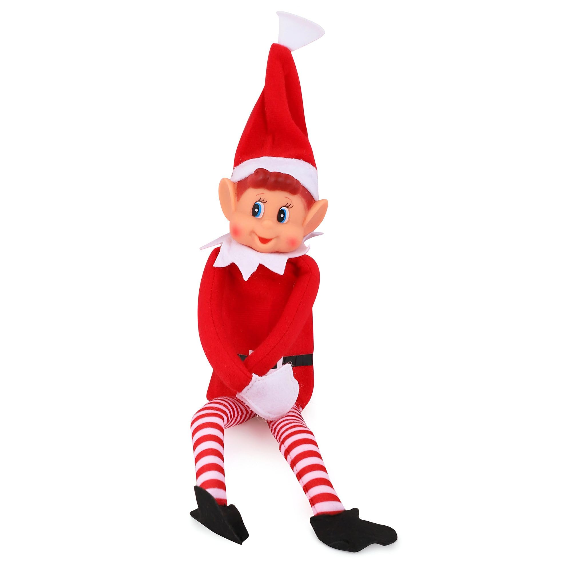 Elves Behavin' Badly 12 Inch Long Leg Soft Body Vinyl Face Elf with Hat ...