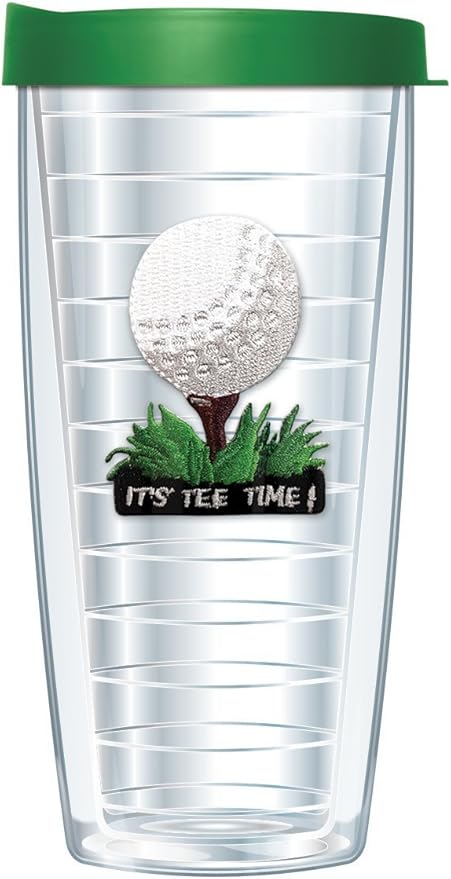 Amazon.com: Signature Tumblers Tee Time Golf w/Grass Green Lid Tumbler ...