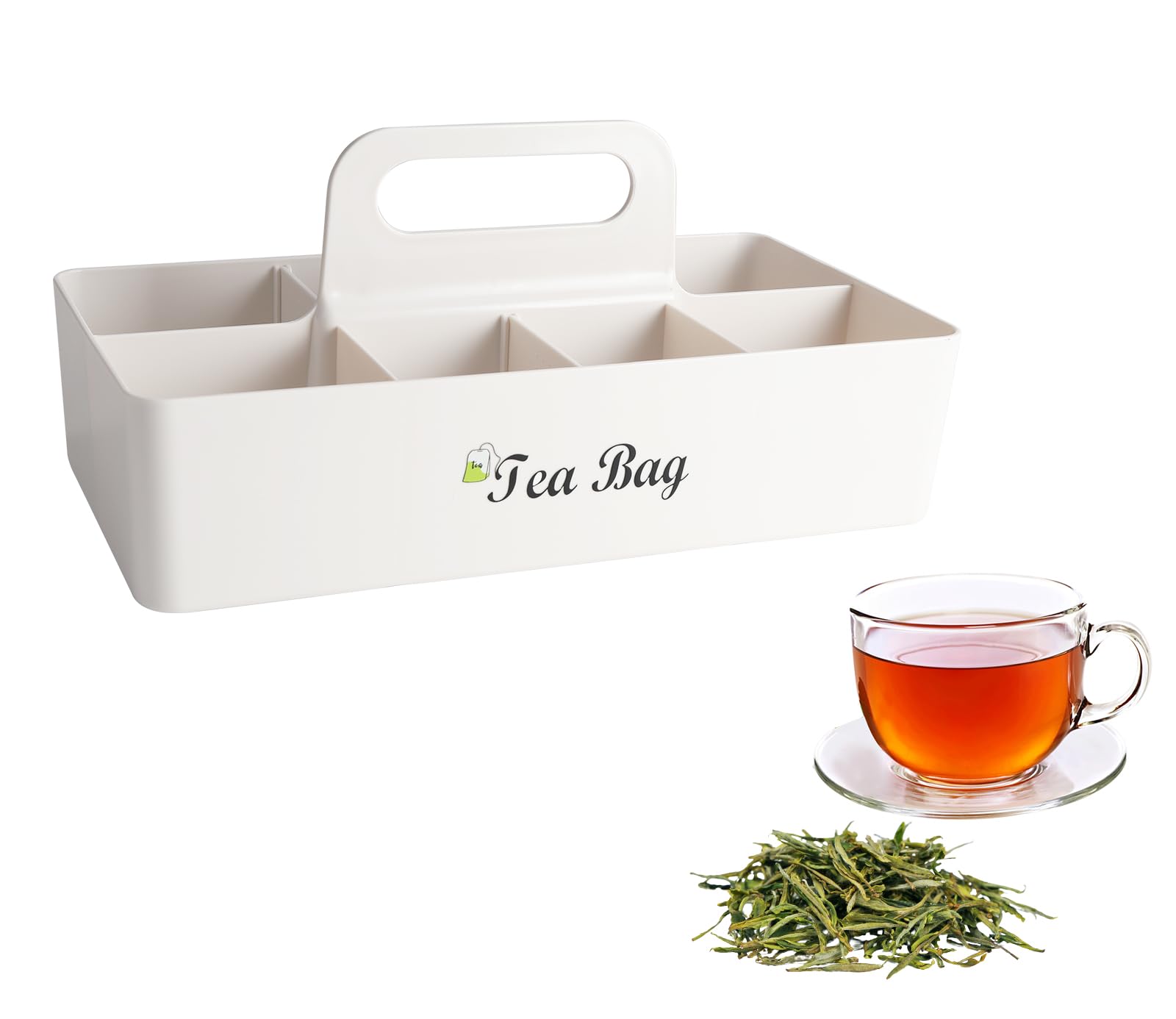 Amazon.com: Xbopetda Tea Bag organizer, 8 Compartments Tea Bag Holder ...