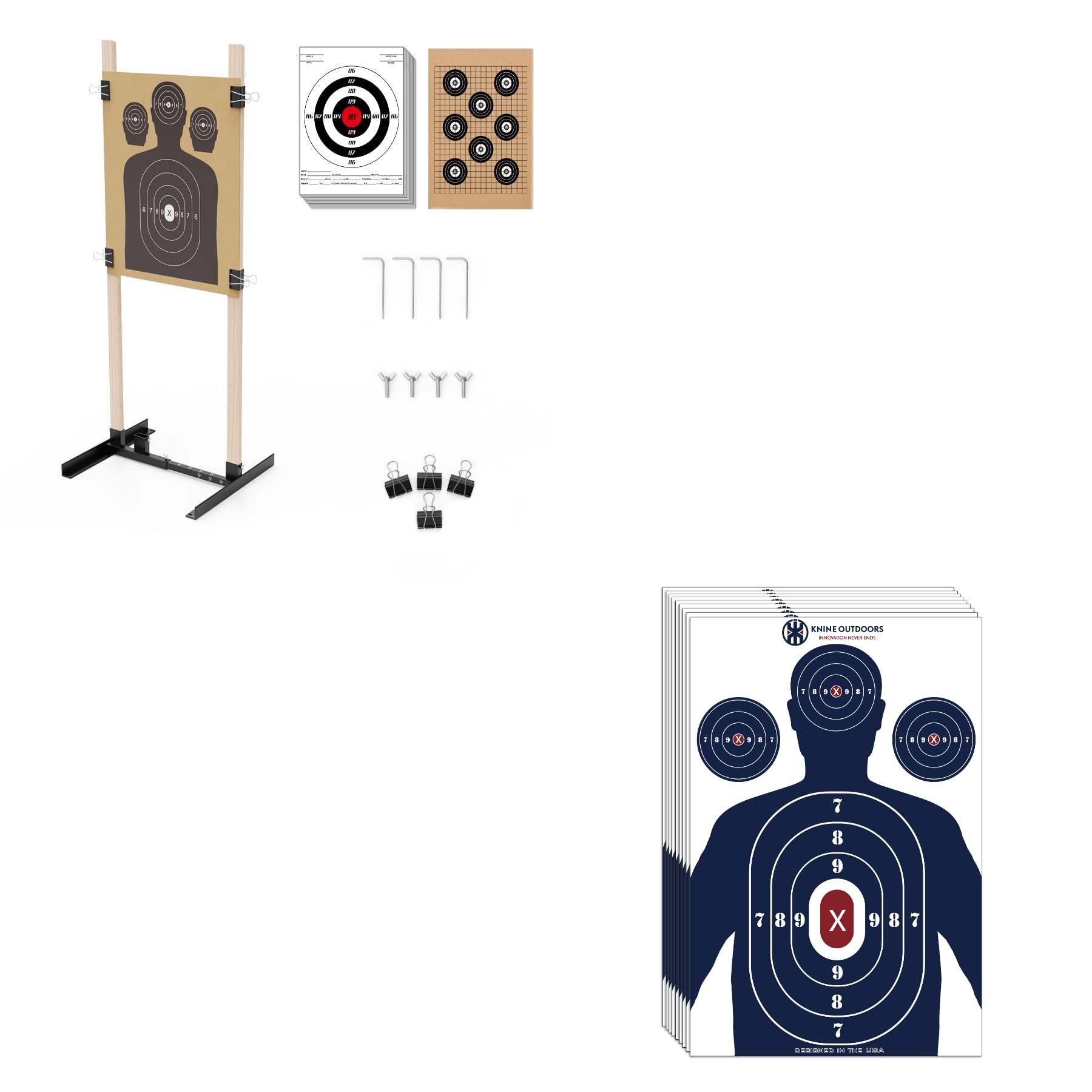 Amazon.com : KNINE OUTDOORS Shooting Target Stand for Outdoors, Durable ...