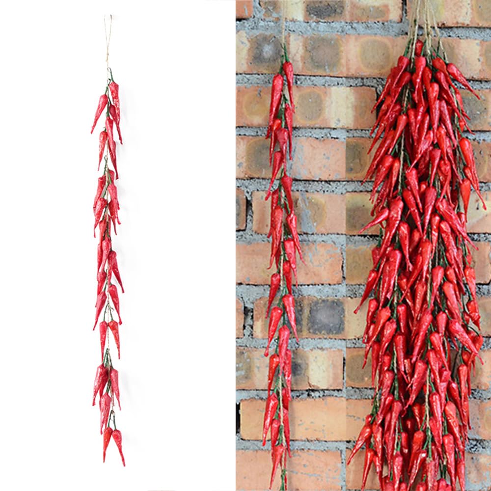 Amazon.com: Artificial Chili String, 1 Pack Simulation Artificial ...