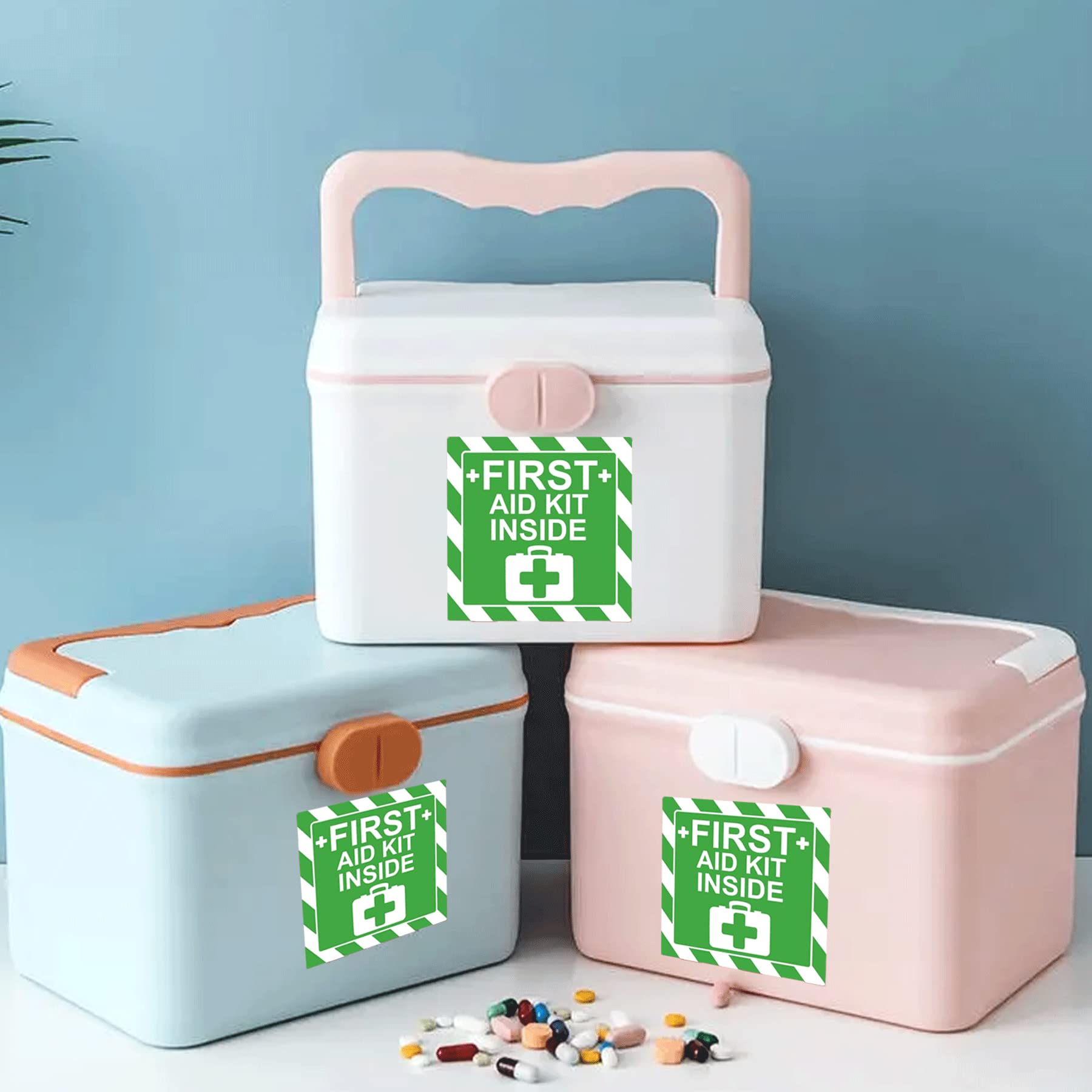 Snapklik.com : Green First Aid Kit Inside Red Fire Extinguisher Inside ...