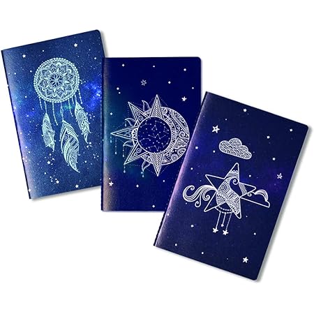 DOODLE Beyond The Stars Soft Bound Set of 3 Notebook Diary (B6, 4.7 X 7 ...