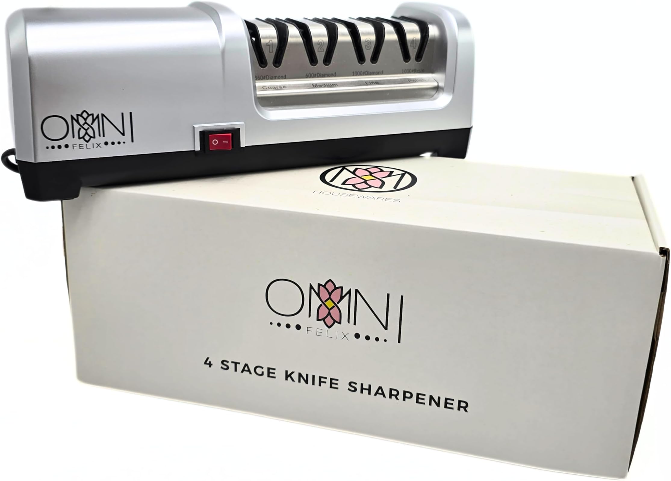 Amazon.com: Omni Felix Professional 4-Stage Heavy Duty Electric Knife ...