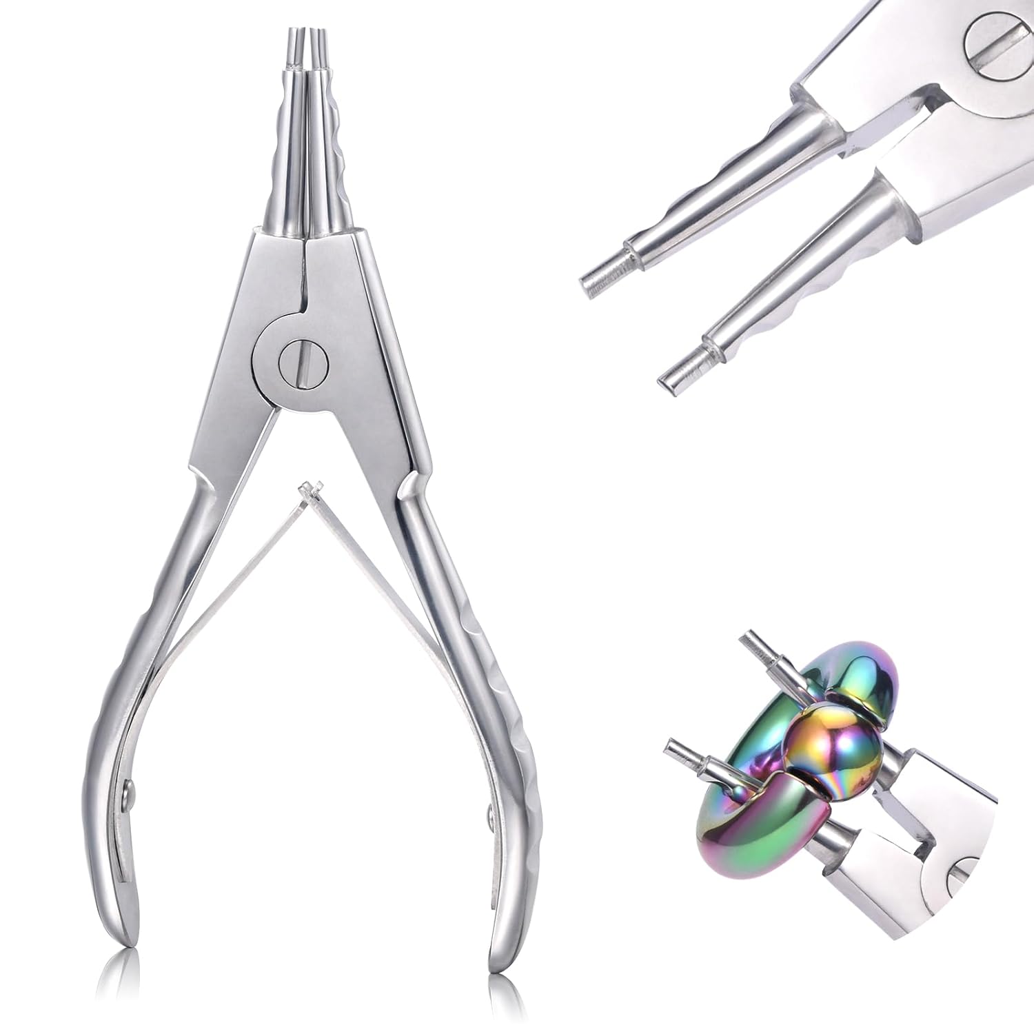 Amazon.com: JIESIBAO 6" Ring Opening Piercing Plier Tool,Stainless ...