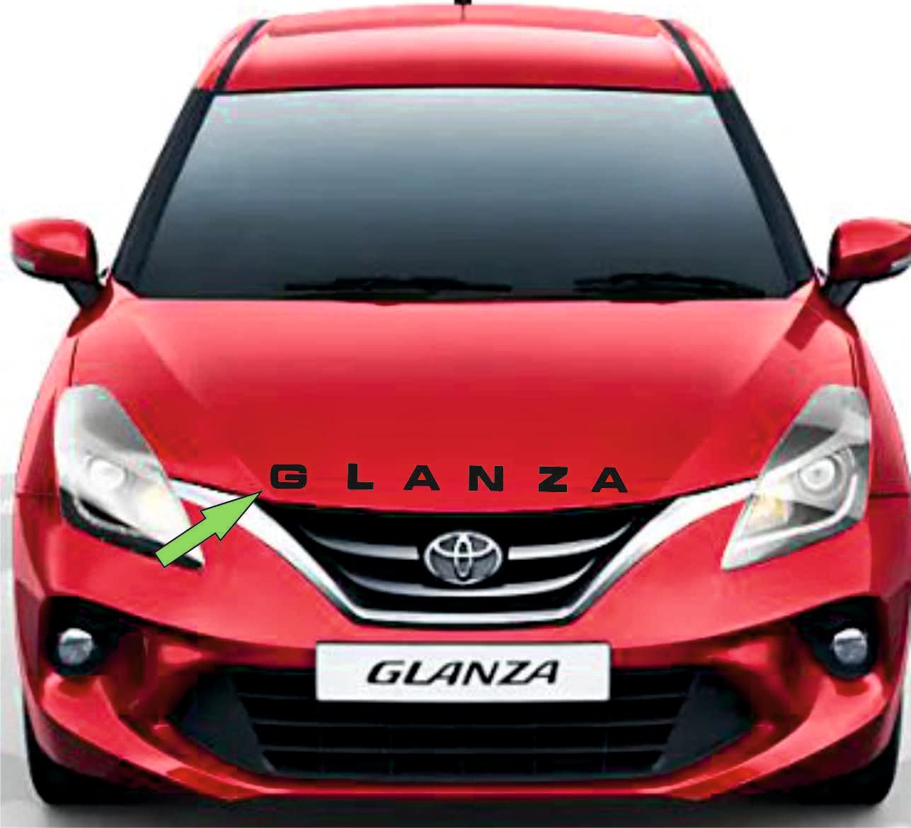Carlooks GLANZA 3D Letters and Sticker for car_ Black : Amazon.in: Car ...