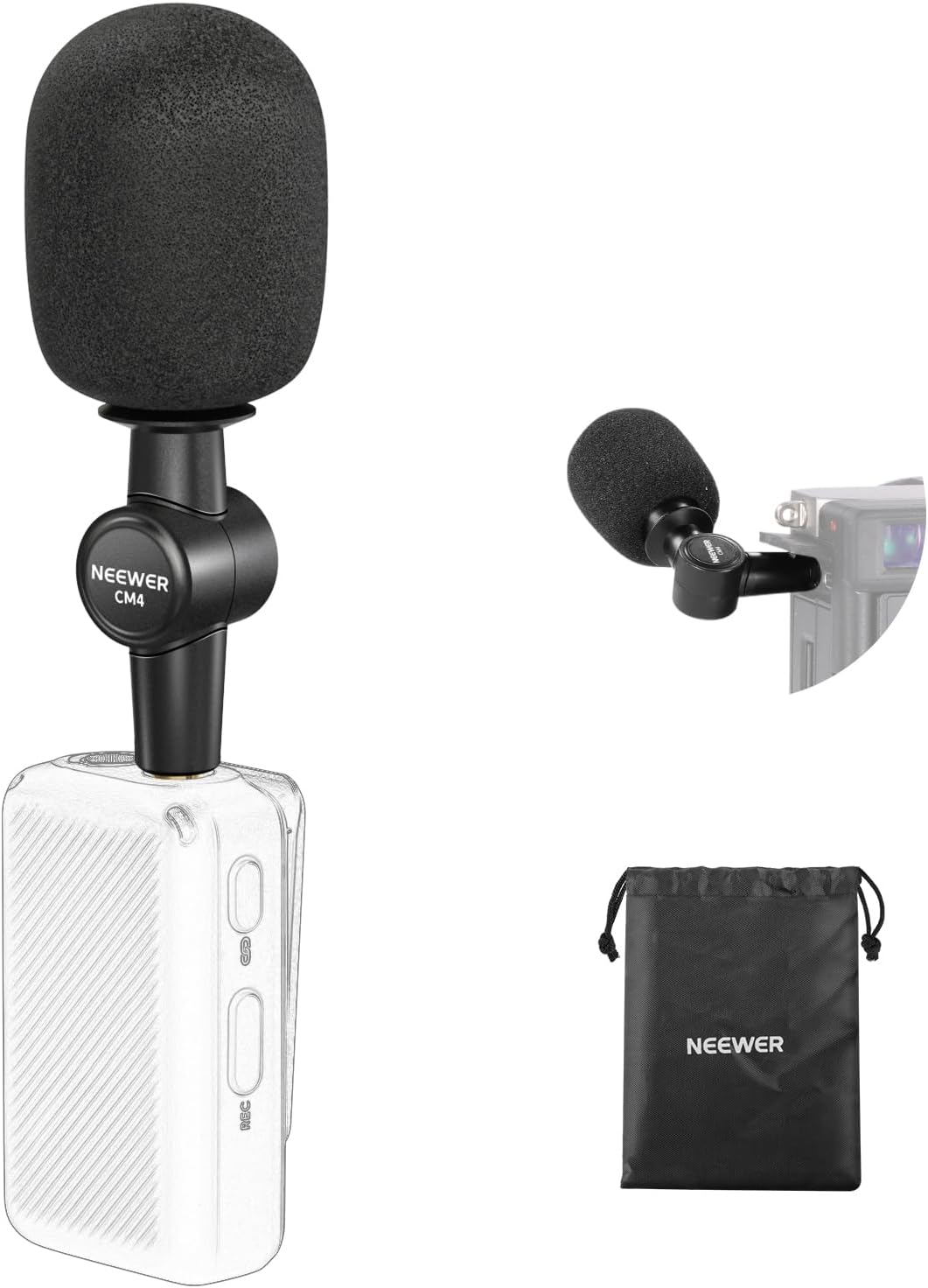 Amazon.com: Andoer Mini Plug-in Smartphone Microphone Mobile Phone Mic ...