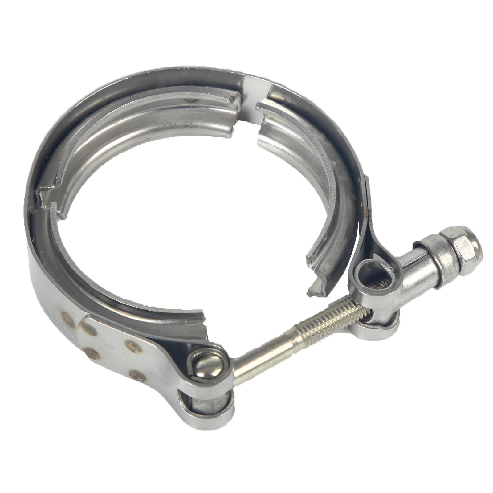 Snapklik.com : JuTauto 4" V Band Clamp For Flange Kit