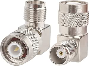 Amazon.com: MOOKEERF TNC Male to Female Right Angle RF Connector, 2 Pack 90 Degree TNC Coax ...